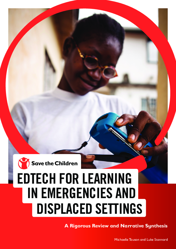 EdTech for Learning in Emergencies and Displaced Settings: A rigorous review and narrative ...