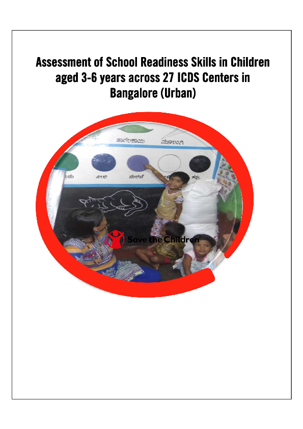 Assessment of School Readiness Skills in Children Aged 3-6 Years Across 27 ICDS Centres in ...