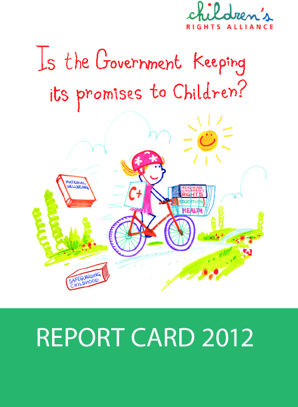 Is the government keeping its promises to children? Report card 2012 ...