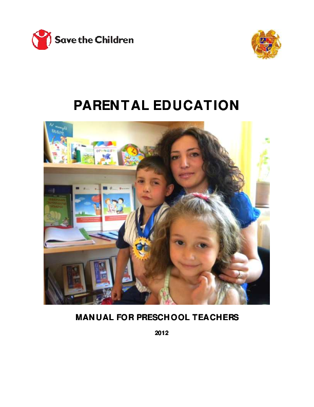 Parental Education: Manual for preschool teachers | Save the Children’s ...
