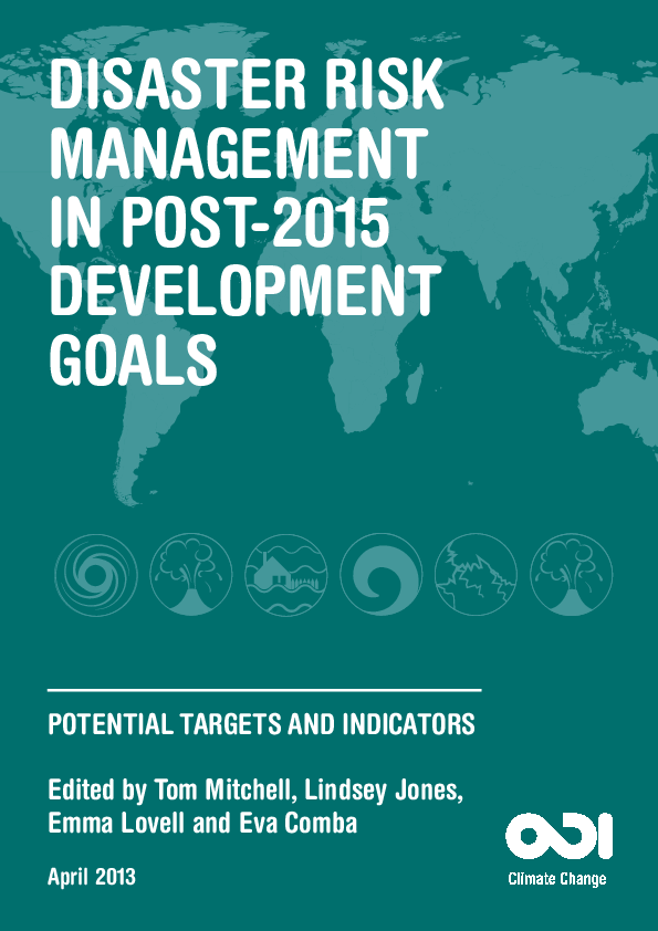 Disaster risk management in post-2015 development goals: potential ...