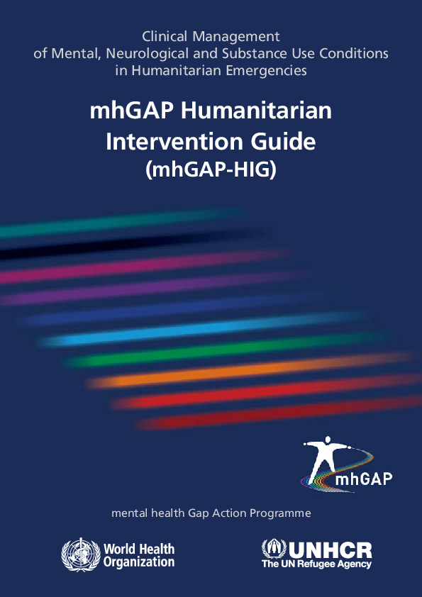 mhGAP Humanitarian Intervention Guide (mhGAP-HIG): Clinical management ...