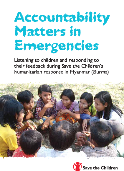 Accountability matters in emergencies. Listening to children and ...