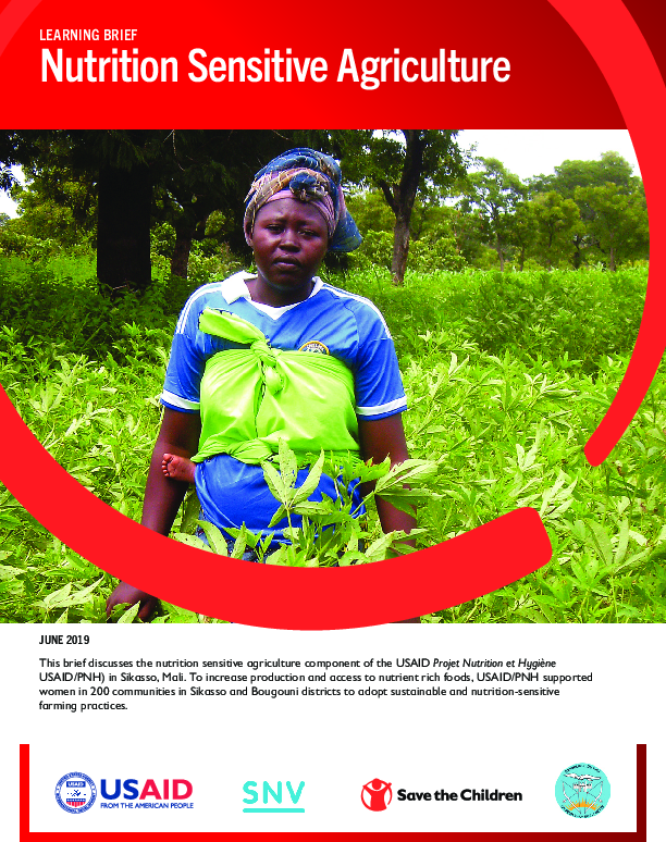 Learning Brief: Nutrition Sensitive Agriculture | Save the Children’s Resource Centre