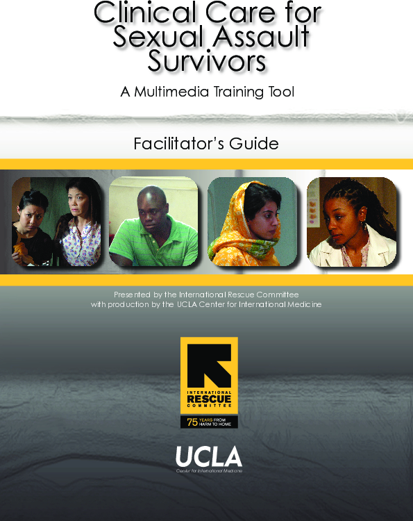 Clinical Care For Sexual Assault Survivors Facilitators Guide Save