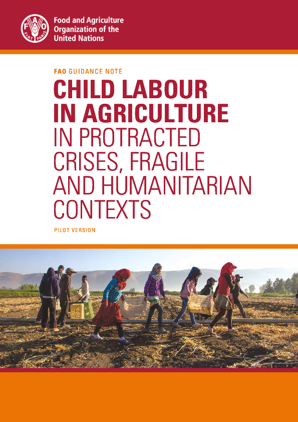 Child Labour in Agriculture in Protracted Crises, Fragile and ...