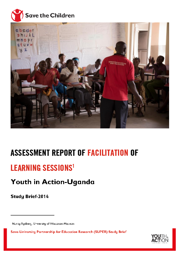 Assessment Report of Facilitation of Learning Sessions: Uganda | Save ...