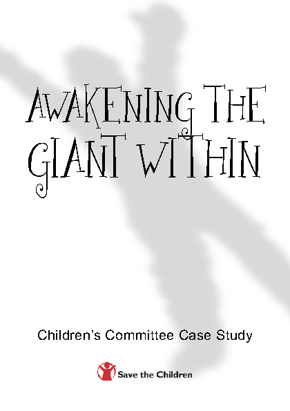 Awakening the Giant Within: Children’s Committee Case Study | Save the ...