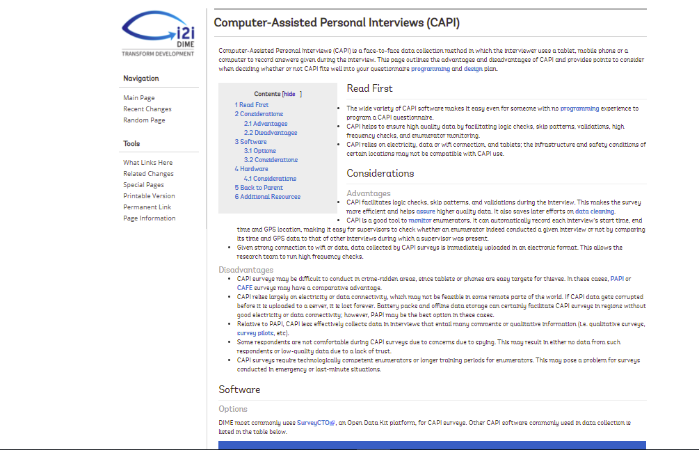 Computer Assisted Personal Interview technology | Save the Children’s ...