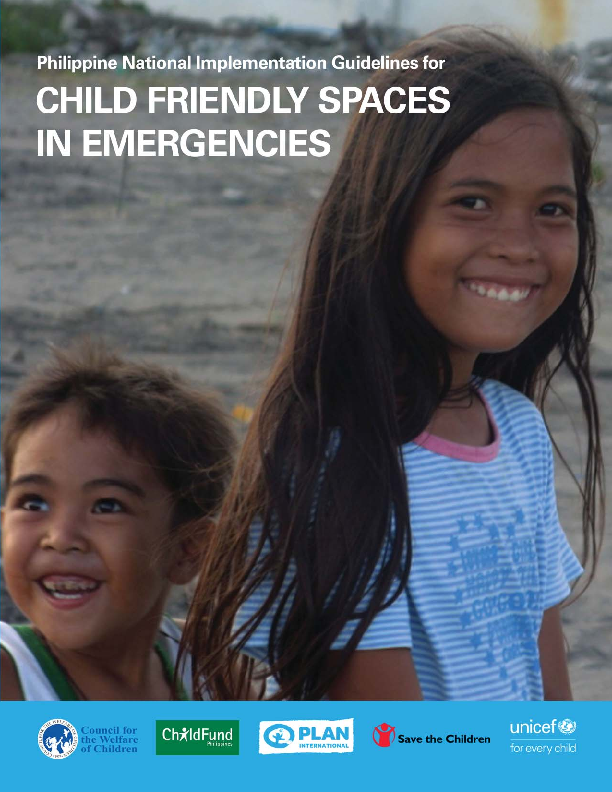 Philippine National Implementation Guidelines for Child Friendly Spaces ...