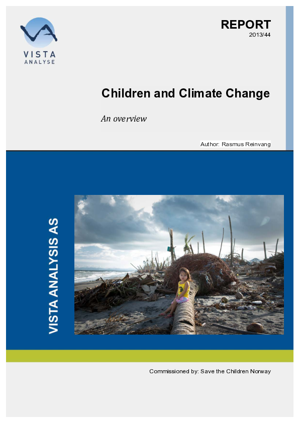 Children and Climate Change | Save the Children’s Resource Centre