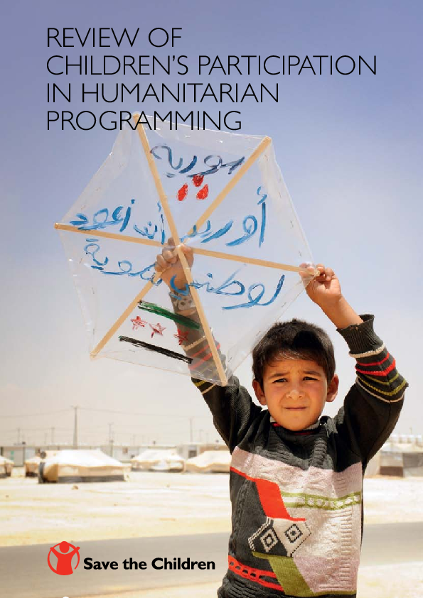 Review of Children’s Participation in Humanitarian Programming | Save ...