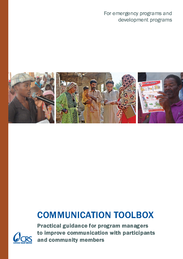 Communication Toolbox: Practical guidance for program managers to ...
