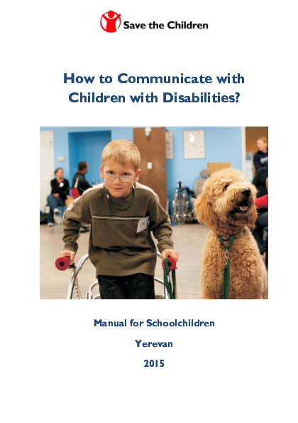 How to Communicate with Children with Disabilities? | Save the Children ...