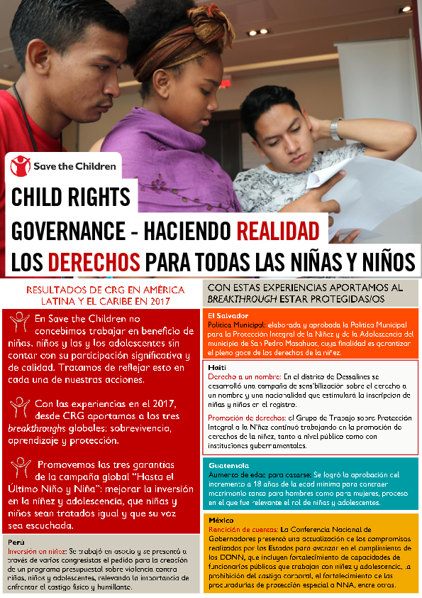 Child Rights Governance – Haciendo realidad los derechos para todas las ...