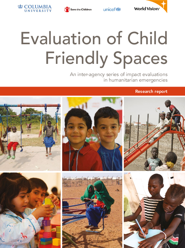 Evaluation of Child Friendly Spaces | Save the Children’s Resource Centre