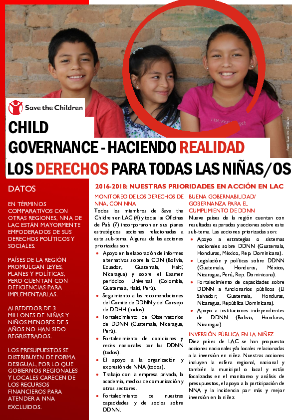 Child Governance – Haciendo Realidad los Derechos para todas las Niñas ...