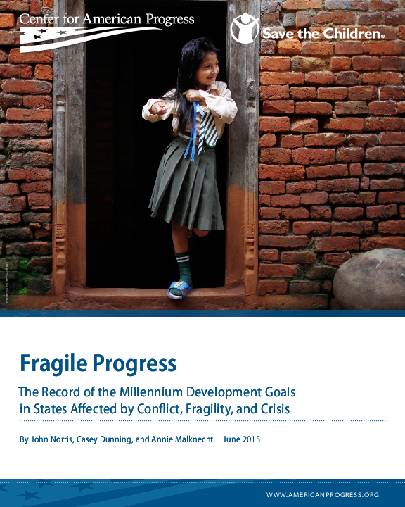 Fragile Process: The record of the millennium development goals in ...