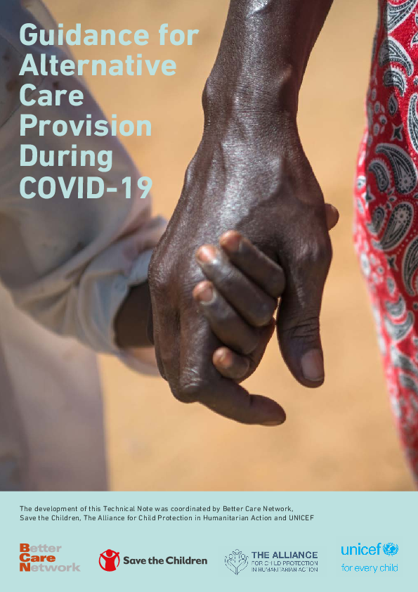 Guidance for Alternative Care Provision during COVID-19 | Save the ...