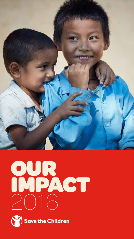 Our Impact 2016 | Save the Children’s Resource Centre