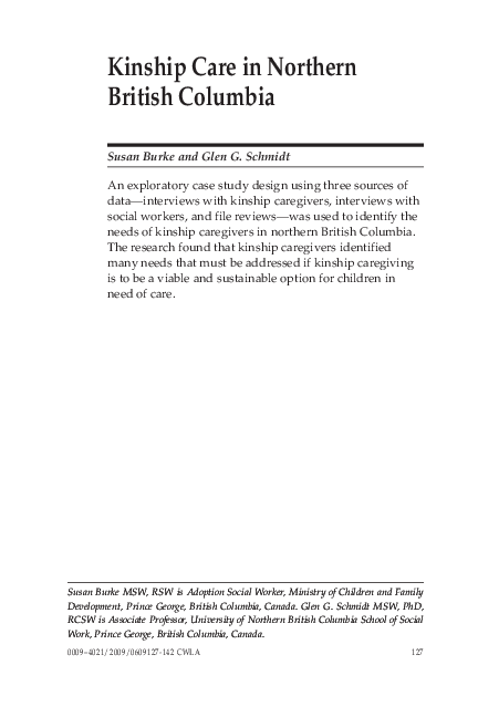Kinship Care In Northern British Columbia Article By Susan Burke Glen Schmidt Save The kinship-care-in-northern-british-columbia-article-by-susan-burke-glen-schmidt-save-the