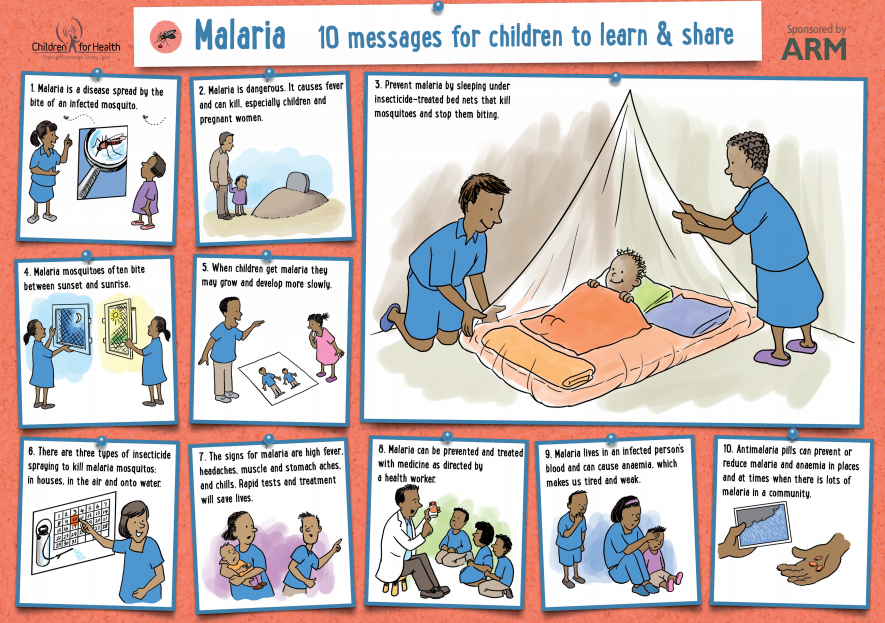 Malaria: 10 messages for children to learn and share | Save the ...