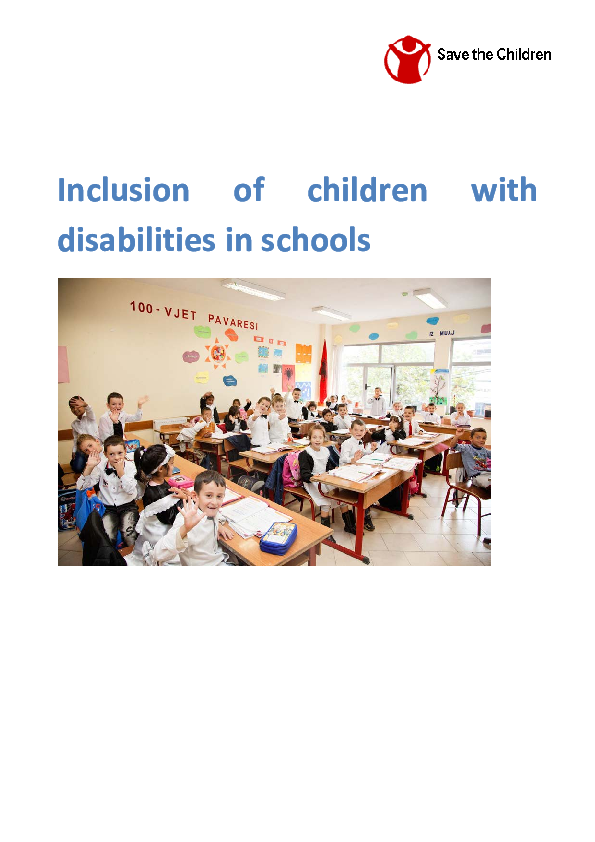 Inclusion of Children with Disabilities in Schools | Save the Children ...
