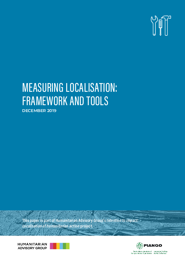 Measuring Localisation: Framework and tools | Save the Children’s ...