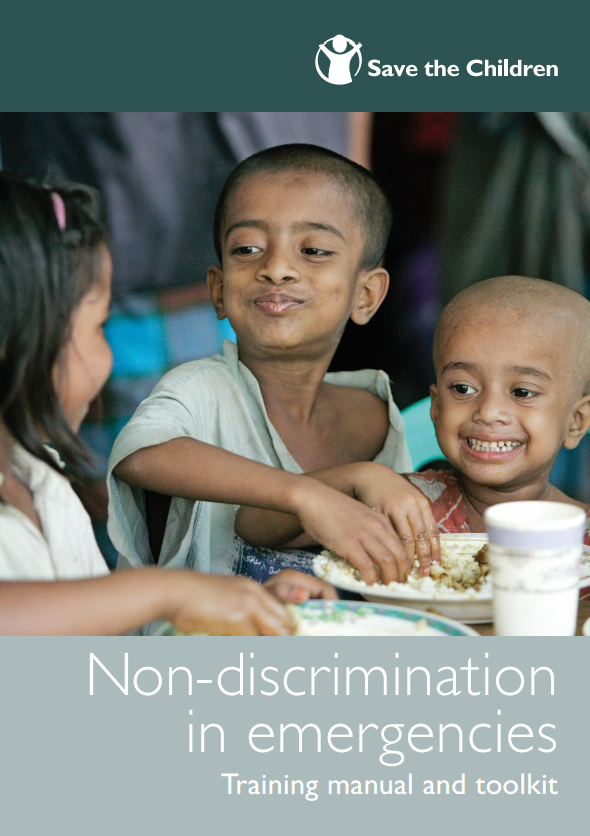 Non-discrimination in Emergencies: Training manual and toolkit | Save ...