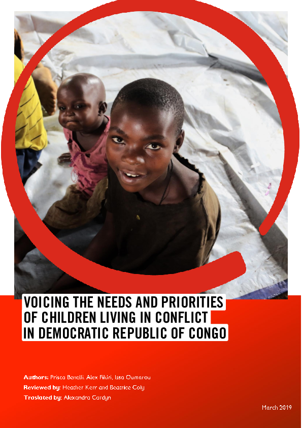 Voicing the Needs and Priorities of Children Living in Conflict in the ...