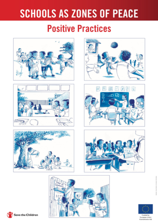 Schools as Zones of Peace Illustrations in English | Save the Children ...