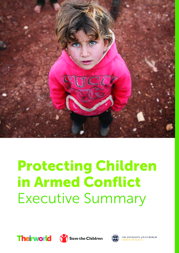 Protecting Children in Armed Conflict | Save the Children’s Resource Centre