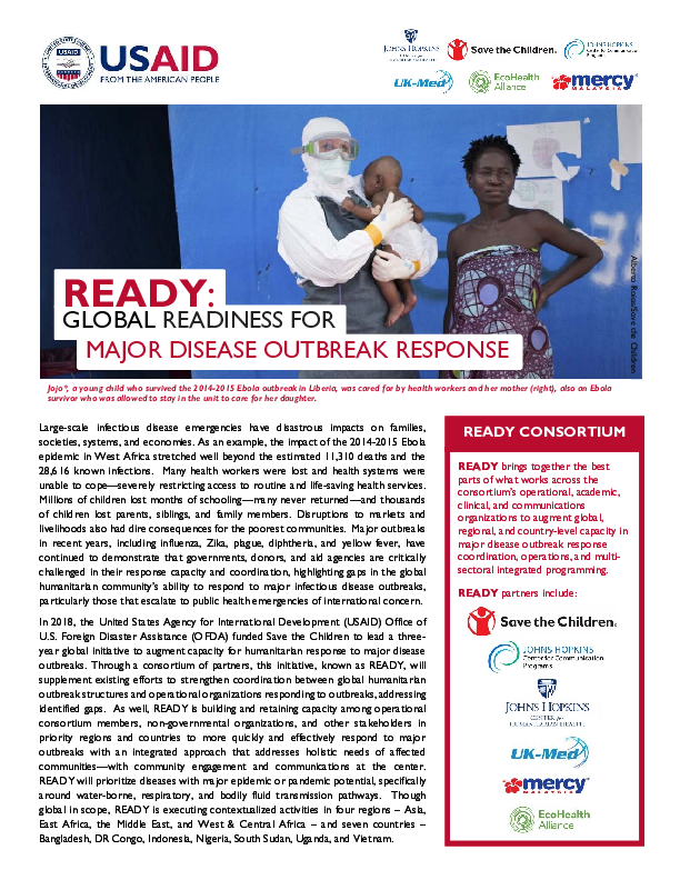 READY: Global Readiness for Major Disease Outbreak Response | Save the ...