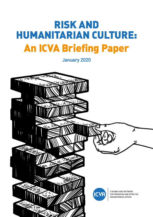 Risk and Humanitarian Culture: An ICVA briefing paper | Save the ...