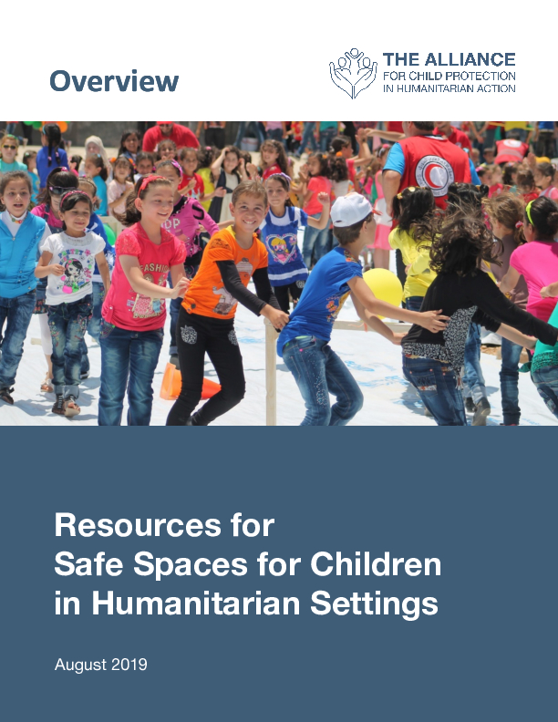 Resources for Safe Spaces for Children in Humanitarian Settings ...