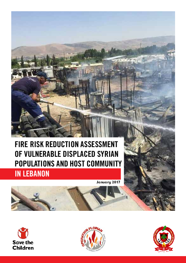 Fire Risk Reduction Assessment of Vulnerable Displaced Syrian ...
