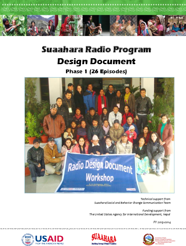 Suaahara Radio Program Design Document | Save the Children’s Resource ...