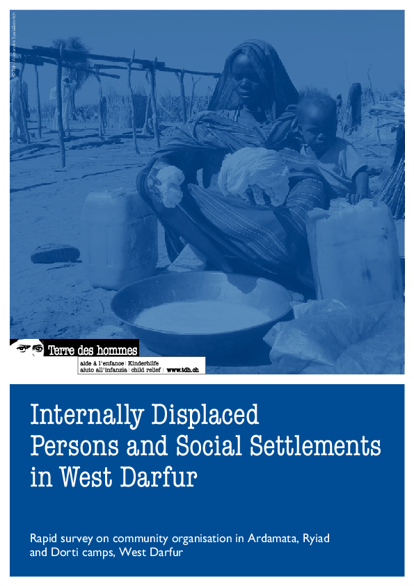 Internally displaced persons and social settlements in West Darfur ...