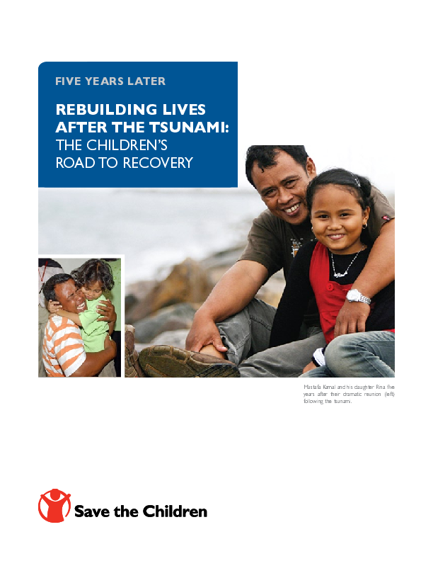 Rebuilding Lives After the Tsunami: The children’s road to recovery ...