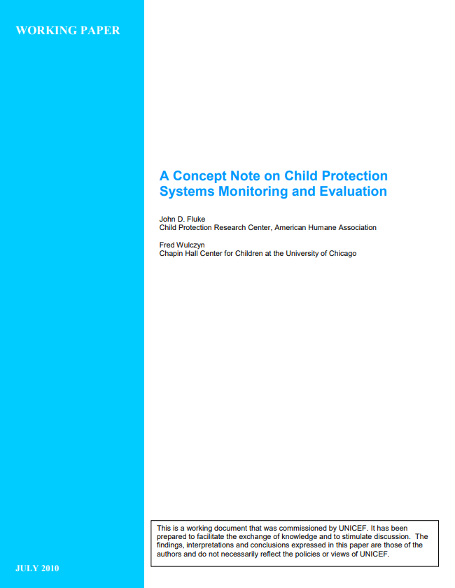 A Concept Note on Child Protection Systems Monitoring and Evaluation ...
